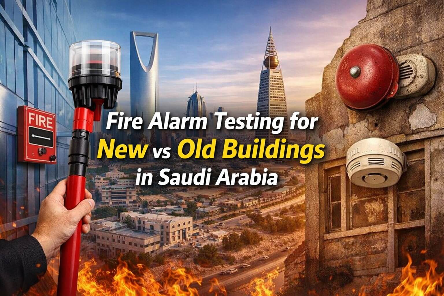 Fire Alarm Testing for New vs Old Buildings in Saudi Arabia