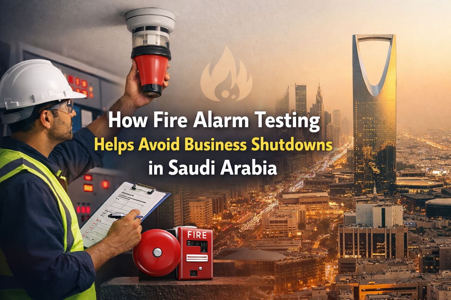 Fire Alarm Testing in Saudi Arabia | Avoid Business Shutdowns