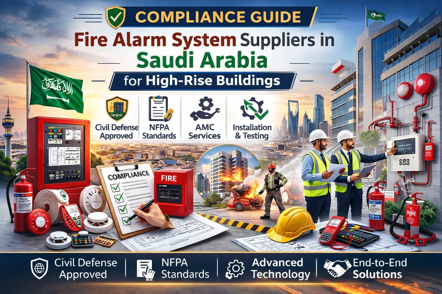 Compliance Guide : Fire Alarm System Suppliers in Saudi Arabia for High ...